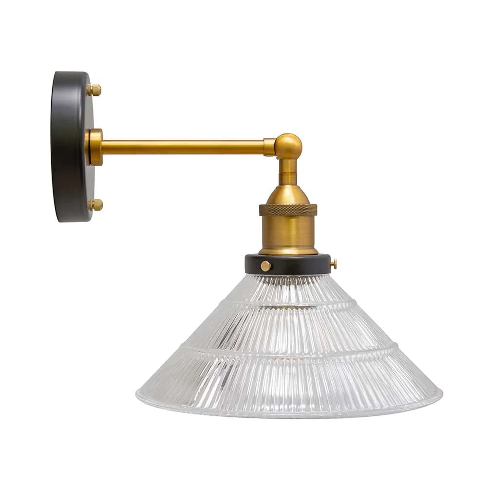 Romilly Etched Glass Funnel French Style Wall Light – SE Home
