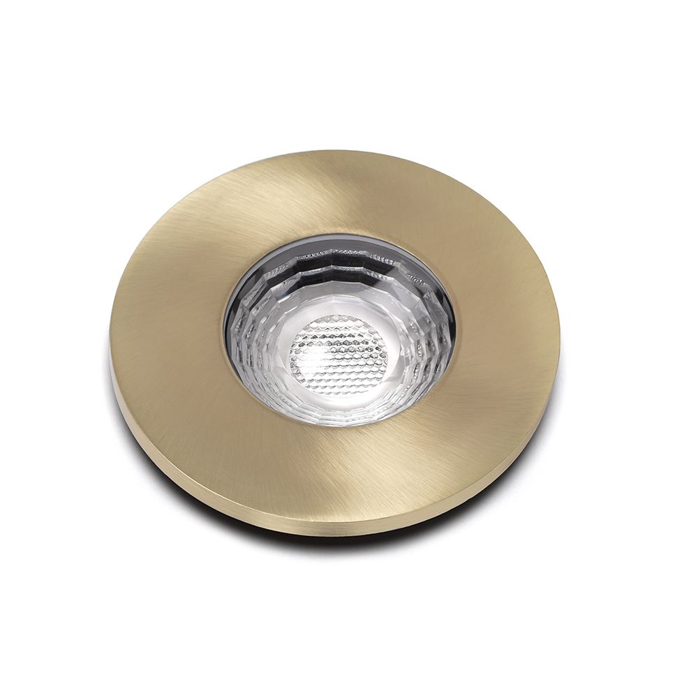 Brushed Brass GU10 Fire Rated IP65 Downlight – SE Home