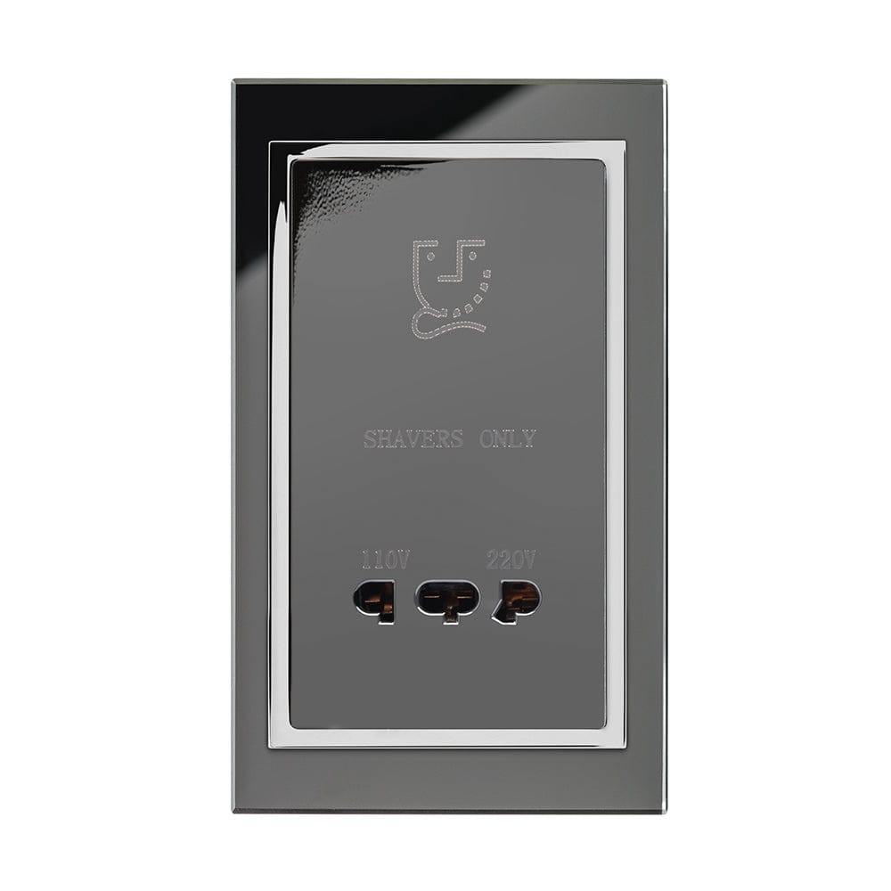 Crystal CT Shaver Socket Black – SE Home