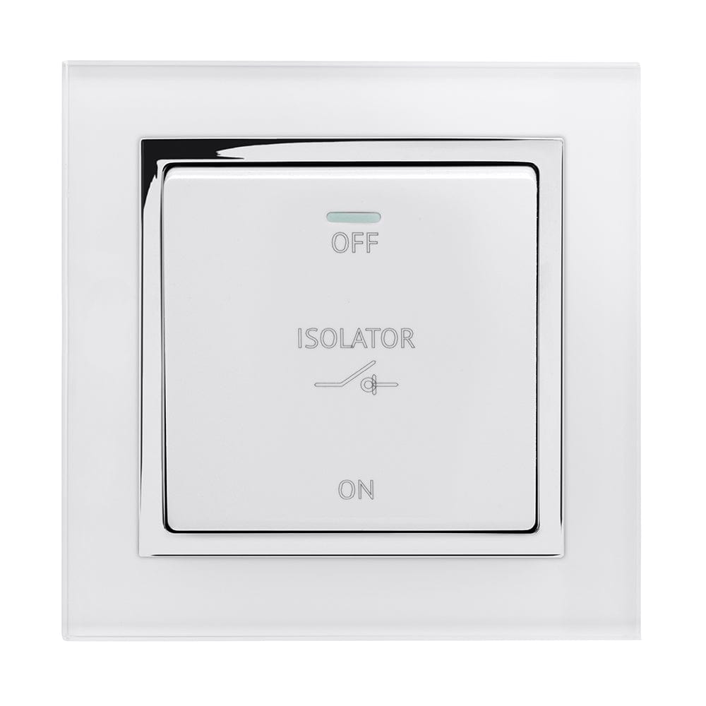 Crystal CT 10A 3-Pole Fan Isolator Switch White – SE Home