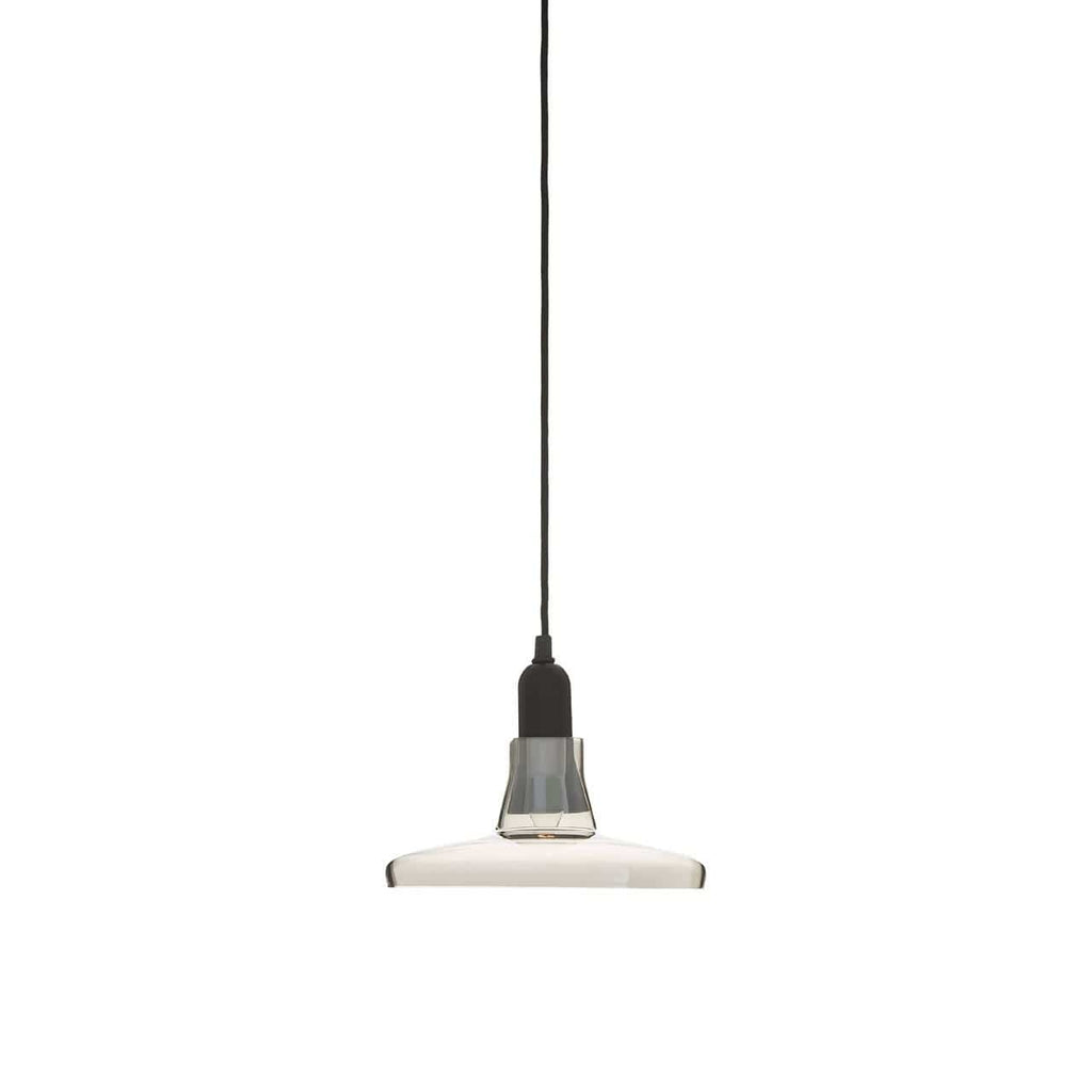New Foundry Smoked Glass Plate Shaped Pendant Light – SE Home