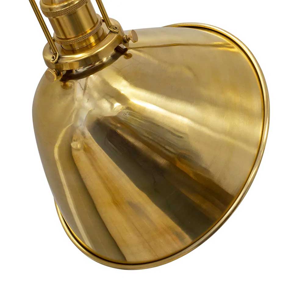 Claridge Polished Brass Adjustable Reading Wall Light – SE Home