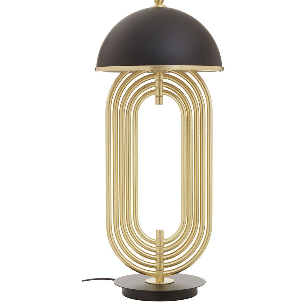 Metropolis Black & Gold Effect Table Lamp – SE Home