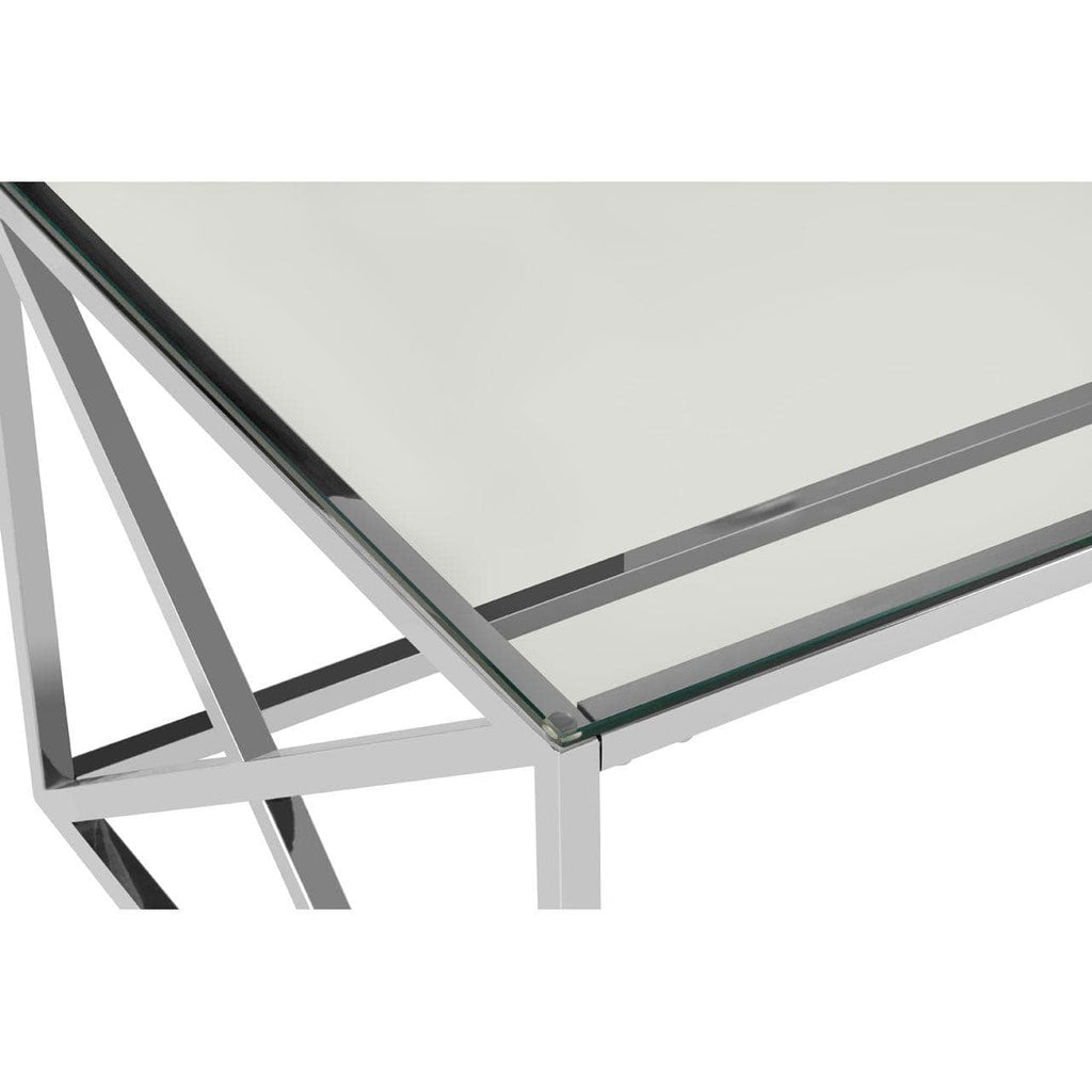 Allure Silver Cross Design Coffee Table – SE Home
