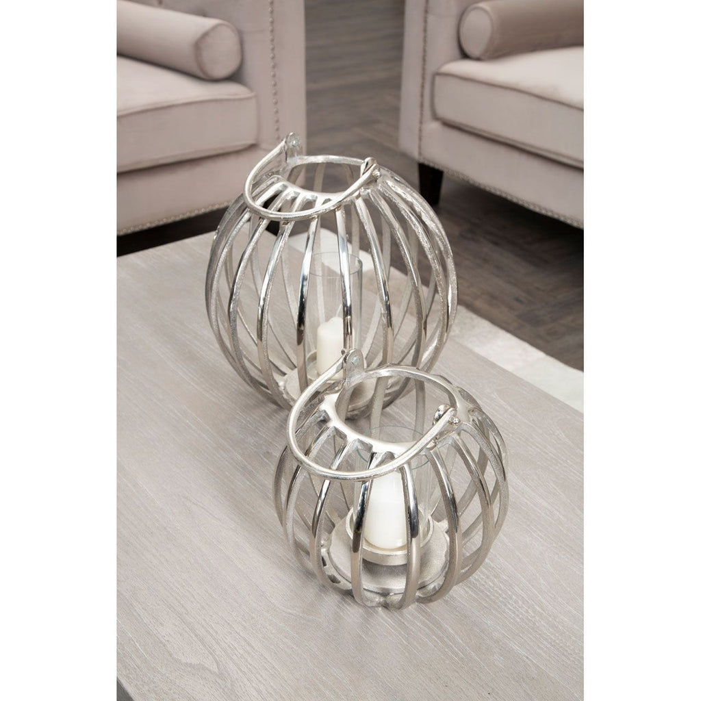 Sola Large Silver Lantern – SE Home