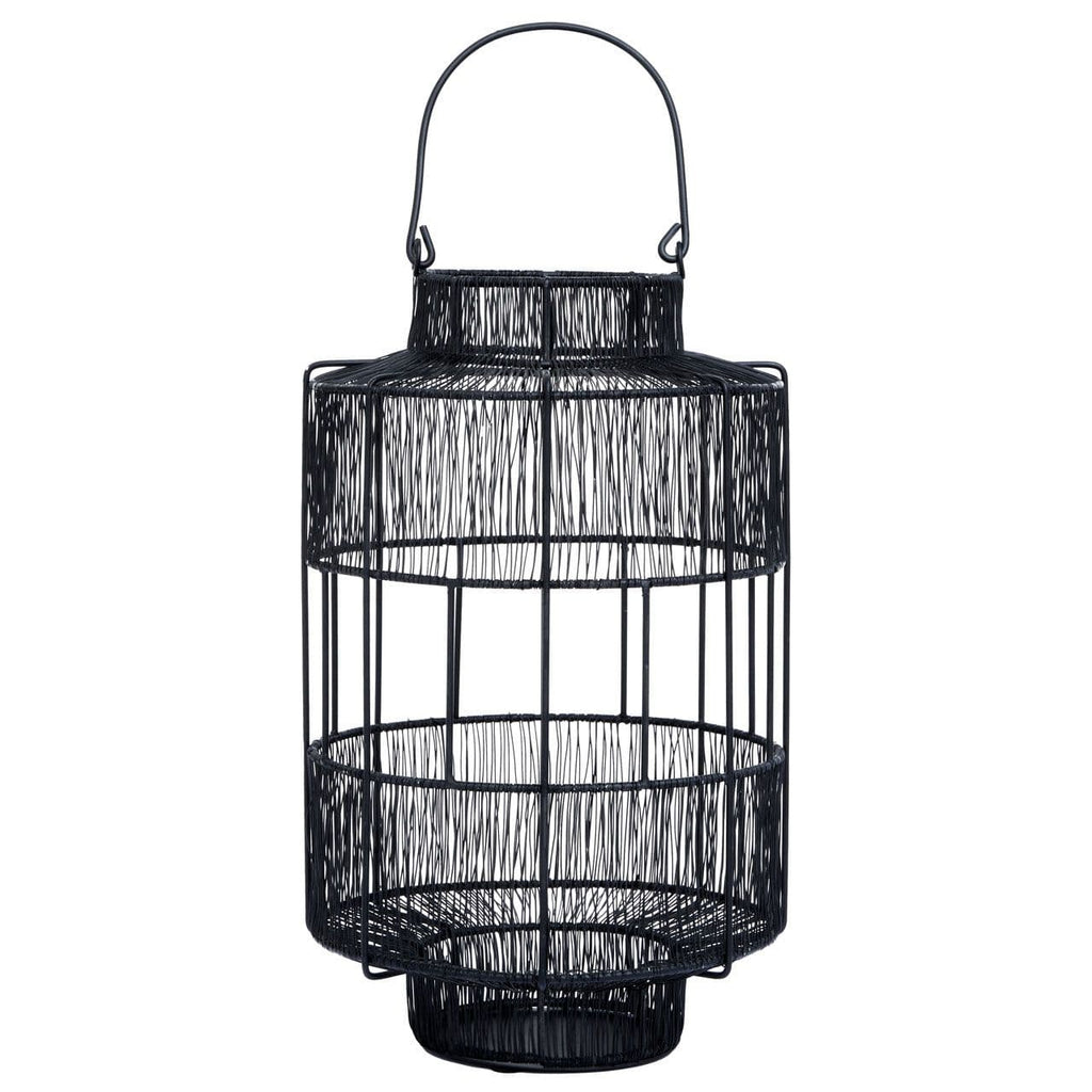 Ashton Large Black Wire Lantern – SE Home