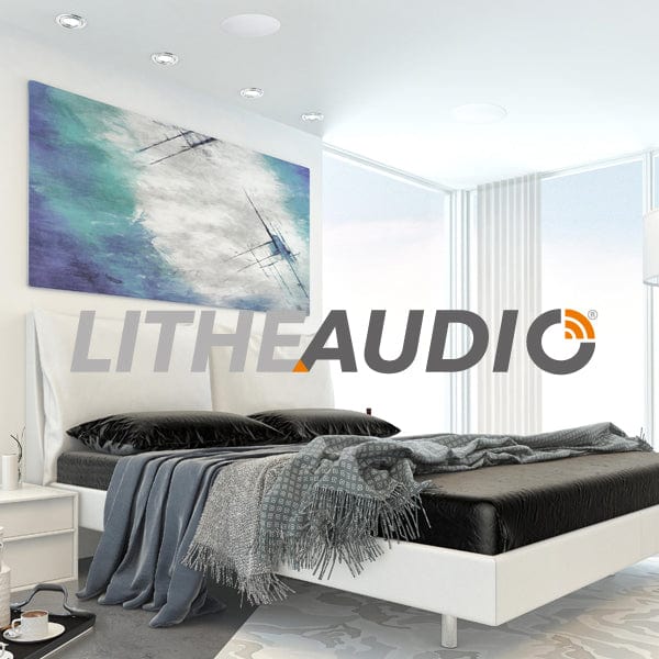 Lithe Audio 6.5" Wireless Bluetooth Ceiling Speaker (PAIR - MASTER & S ...