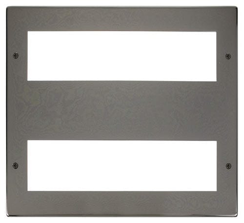 Large Media Front Plate (2 X 8 Module) - Black Nickel – SE Home
