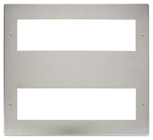 Large Media Front Plate (2 X 8 Module) - Stainless Steel – SE Home