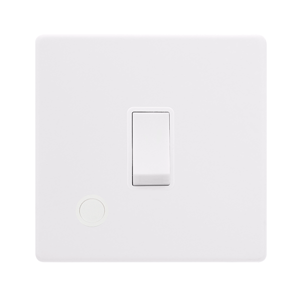 Screwless Plate Polar White 20A Double Pole Switch With Flex Outlet ...