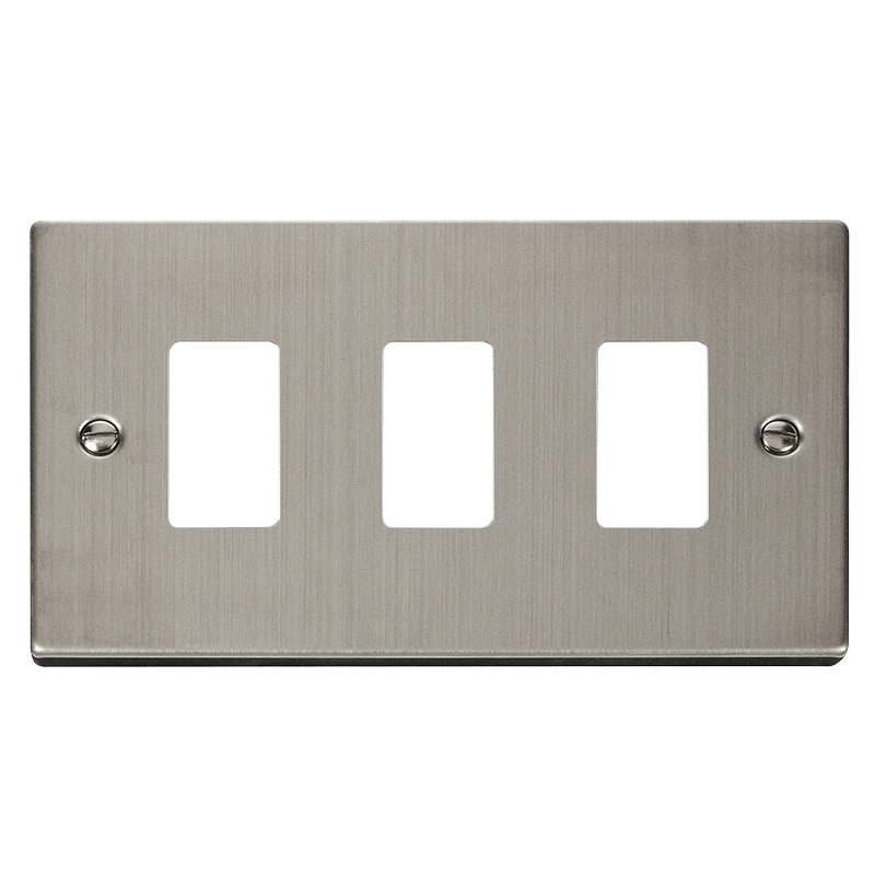 Gridpro 3 Gang Stainless Steel Plate – SE Home