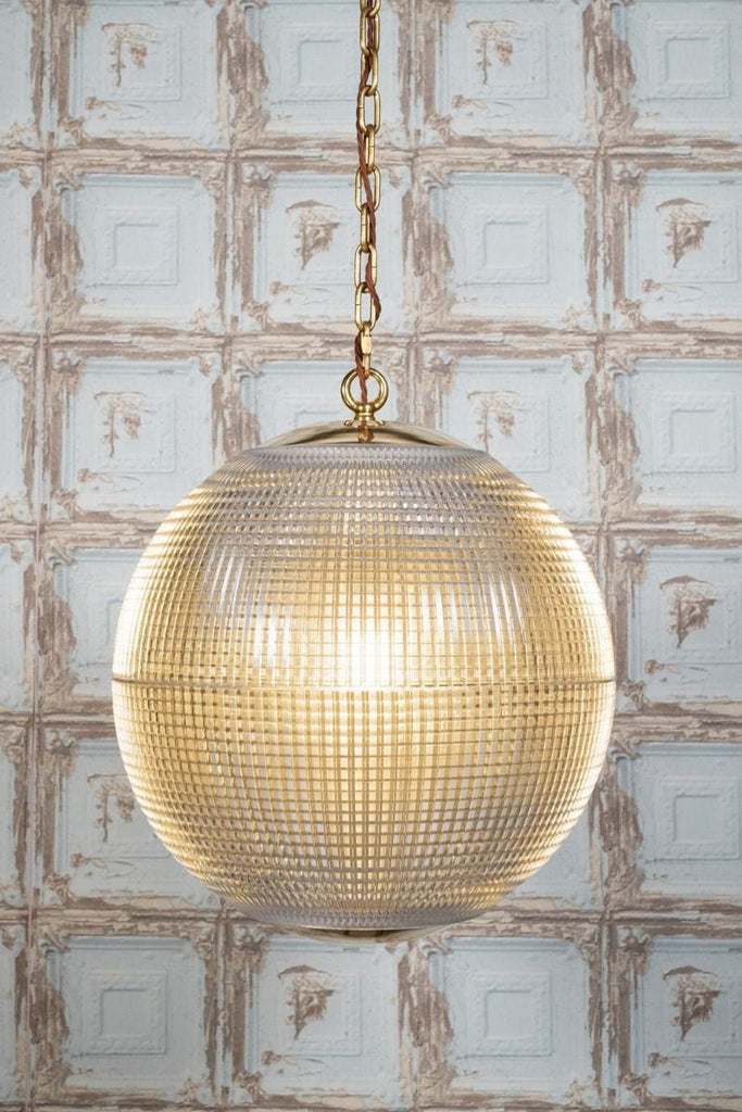 Hollen Globe Brass Glass Large Pendant Light – SE Home