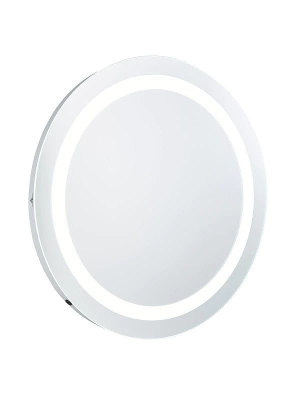 Gem LED Circular Bathroom Mirror Wall Light - Silver – SE Home