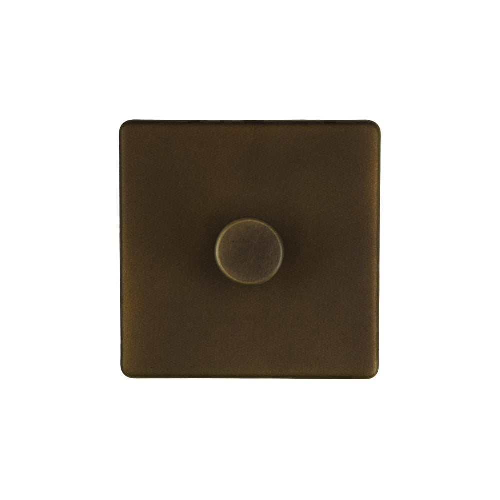 Screwless Vintage Brass 1 Gang 1000W DC1-10V Dimmer Light Switch – SE Home