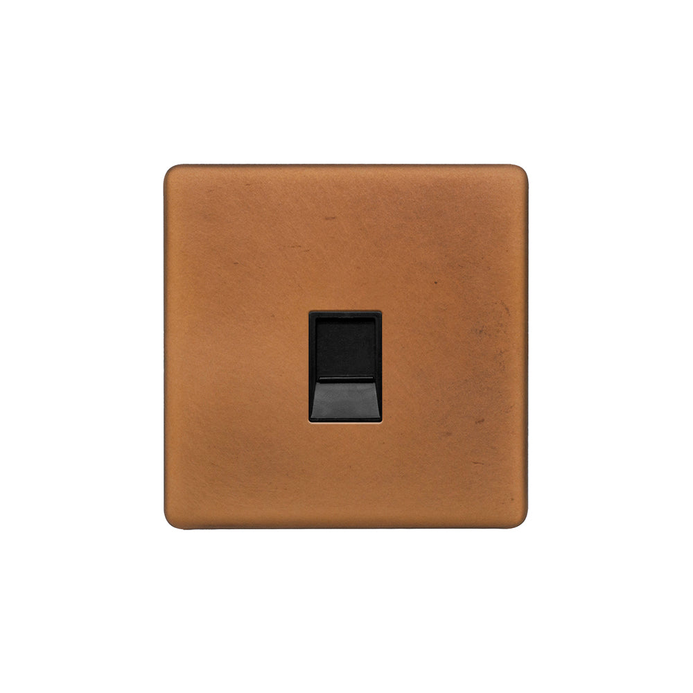 Screwless Antique Copper 1 Gang Data Socket RJ45 Ethernet Cat5/Cat6 ...